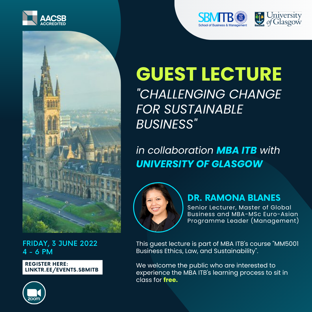 Guest Book Info Session MBA ITB with University of Glasgow - SBM ITB