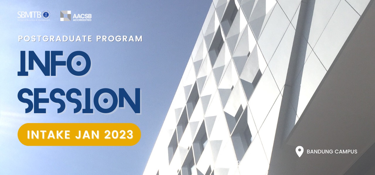 Online Info Session Postgraduate - SBM ITB