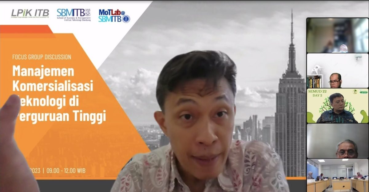 Online FGD MoTLab-LPIK-ITB: Technology commercialization management in ...