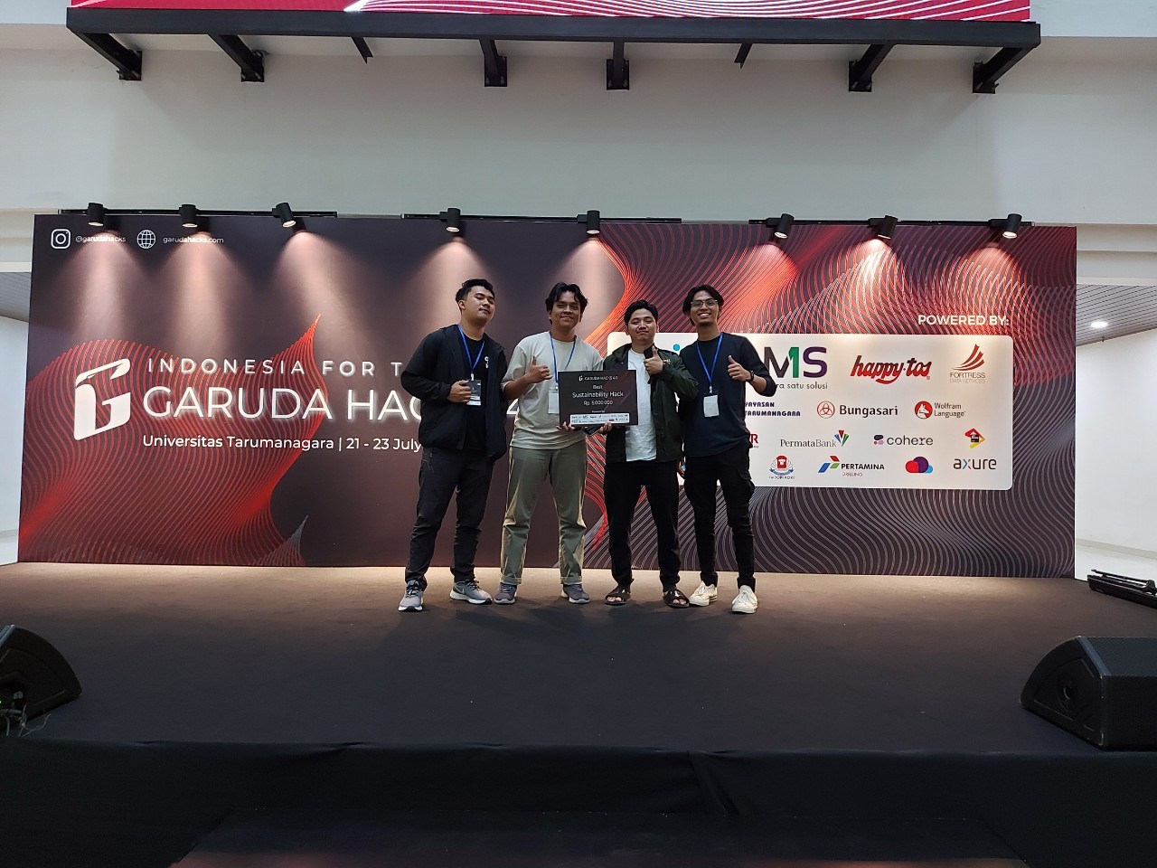 Bridging inclusivity with AI, ITB students win Garuda Hacks 4.0 Best Sustainability Hack ...