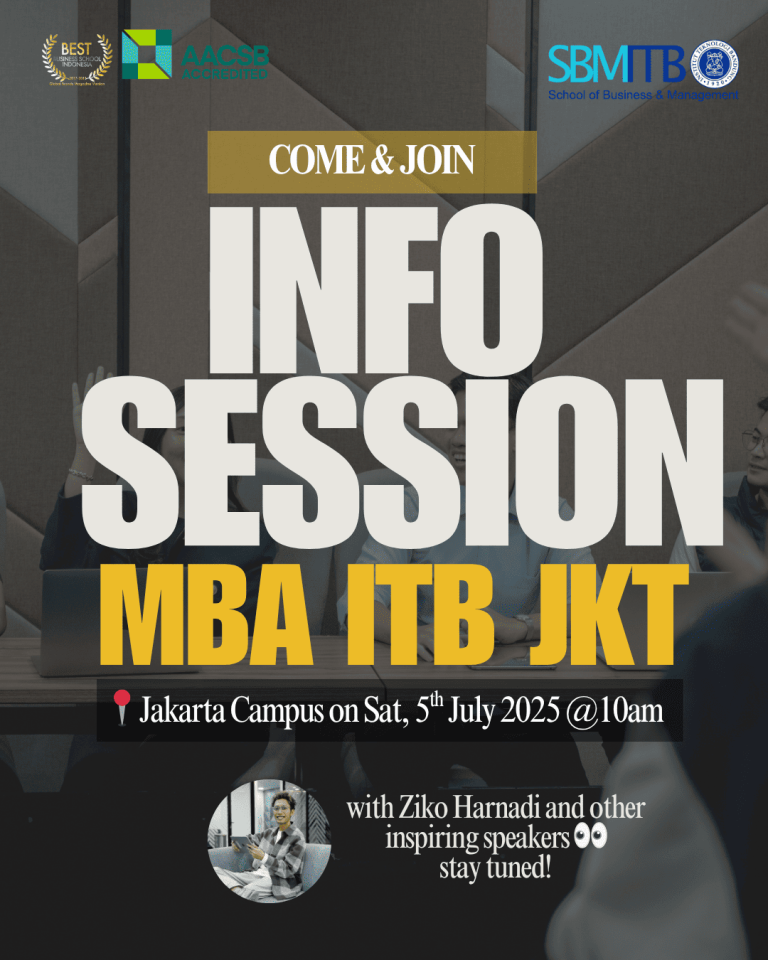 Join Our Offline Info Session on July 5th! - SBM ITB