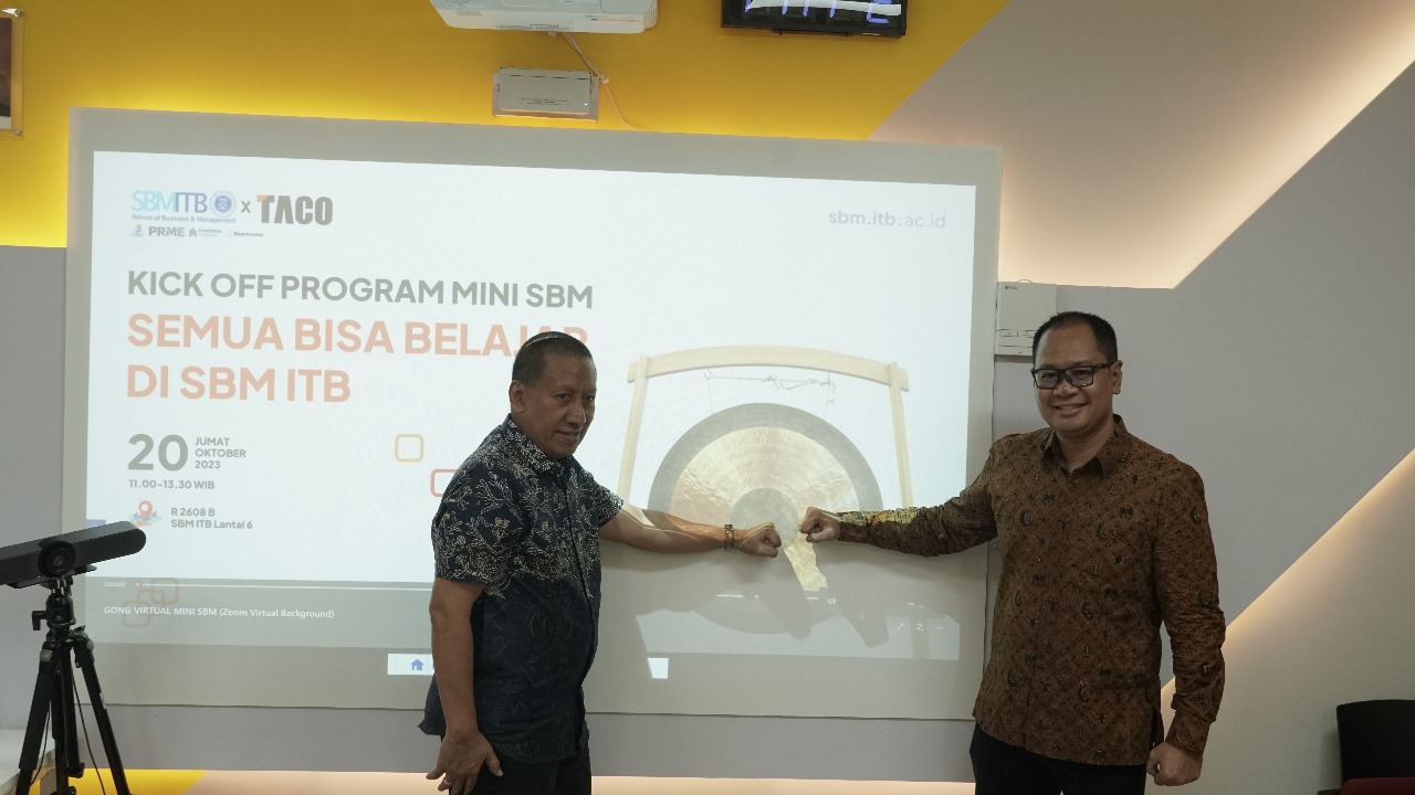 Mini SBM ITB kolaborasi TACO resmi dibuka, 60 peserta diterima - SBM ITB Mini SBM ITB kolaborasi TACO resmi dibuka, 60 peserta diterima - SBM ITB