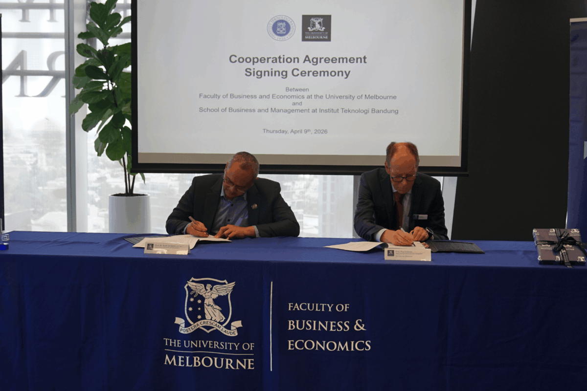 A new chapter: SBM ITB and The University of Melbourne sign double ...